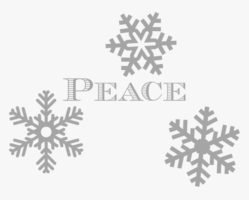 Peace Snowflakes Christmas Message From Coombe Mill - Snowflake, HD Png ...