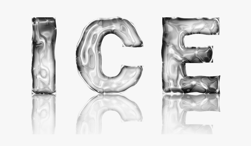 Ice, Cold, Ice Text, Design, Holiday, Photoshop - Monochrome, HD Png ...