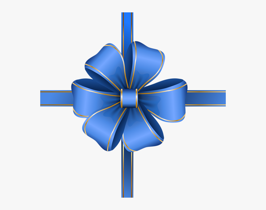 Transparent Boxtop Clipart - Blue Gift Ribbon Png, Png Download ...