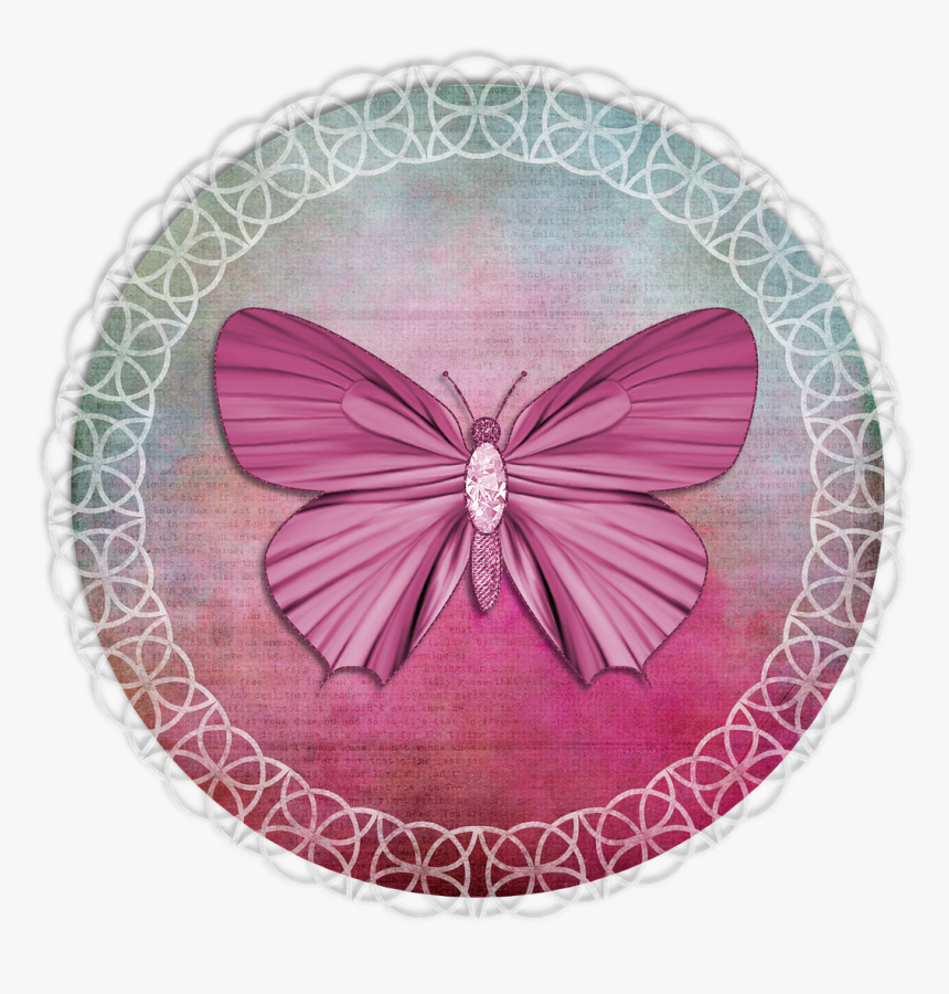 Tag, Lace, Pink, Green, Label, Butterfly, Scrapbooking - Printable ...