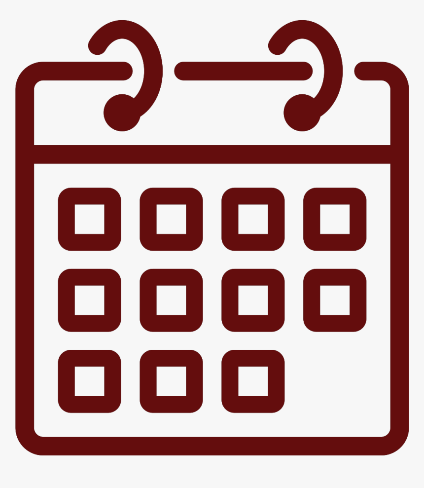 Calendar Register Fingerprinting - White Calendar Outline Png ...