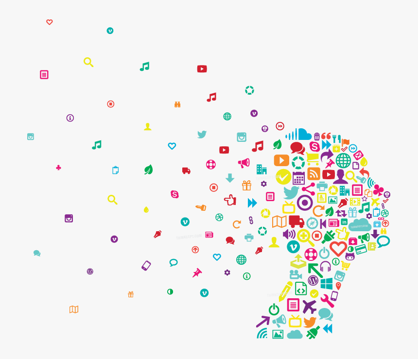 Digital Media Png - Social Media Backgrounds Png, Transparent Png ...