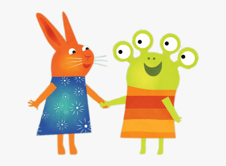 Wanda And The Alien Holding Hands - Cartoon, HD Png Download ...