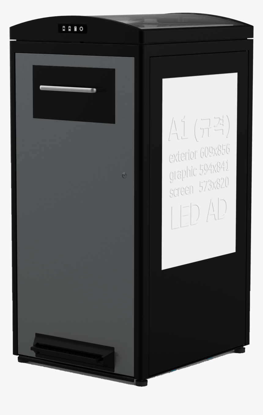 Solar Powered Waste Compacting Bin, HD Png Download , Transparent Png ...