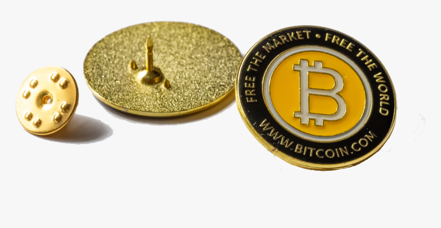 Single Bitcoin Pin, HD Png Download , Transparent Png Image - PNGitem