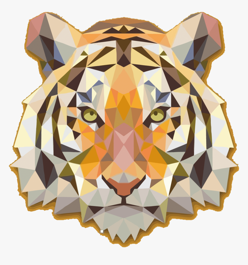 Geometric Tiger, HD Png Download , Transparent Png Image - PNGitem