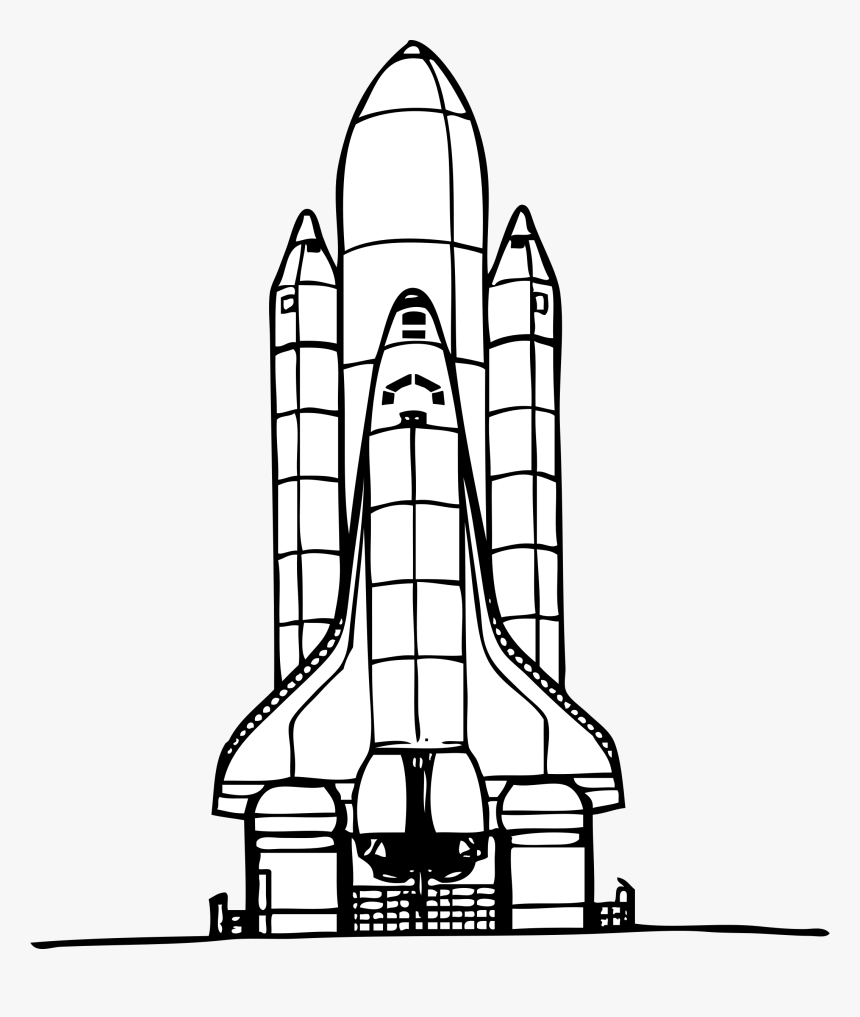 Space Shuttle Clipart Black And White - Space Shuttle Challenger ...