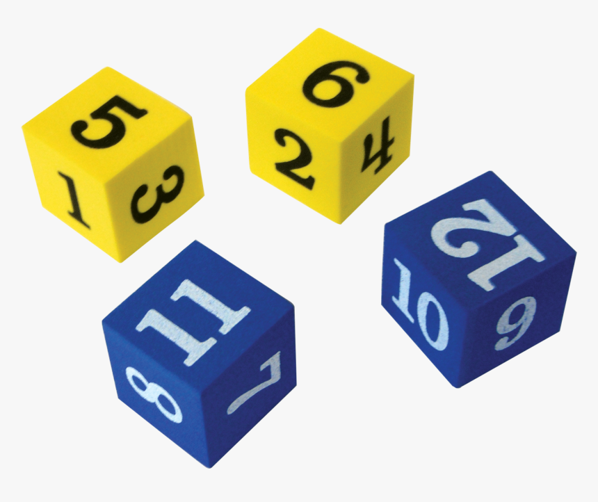 Foam Numbered Dice - Mathematics, HD Png Download , Transparent Png ...