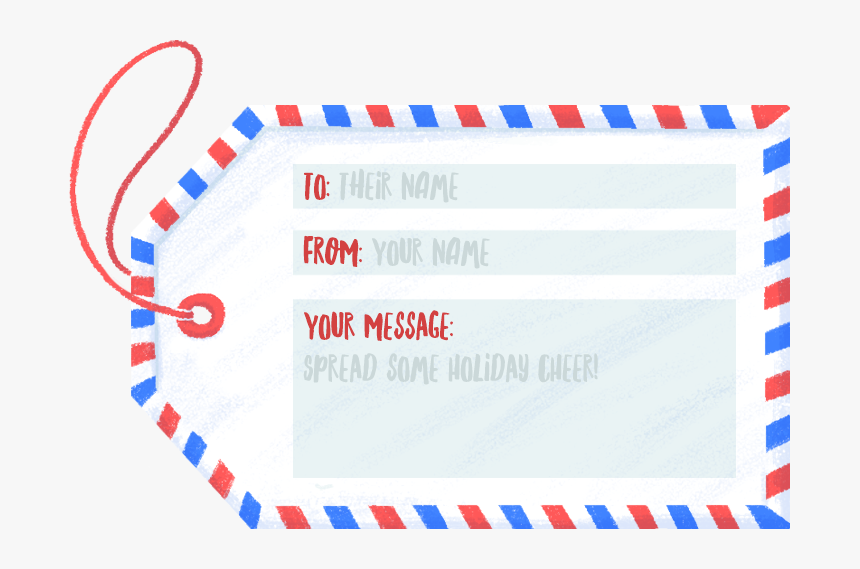 Happy Holiday Name Tag, HD Png Download , Transparent Png Image - PNGitem