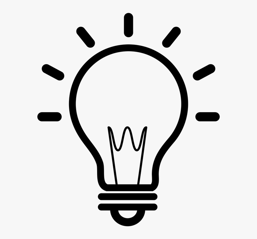 Lightbulb - Transparent Background Bulb Icon Png, Png Download ...