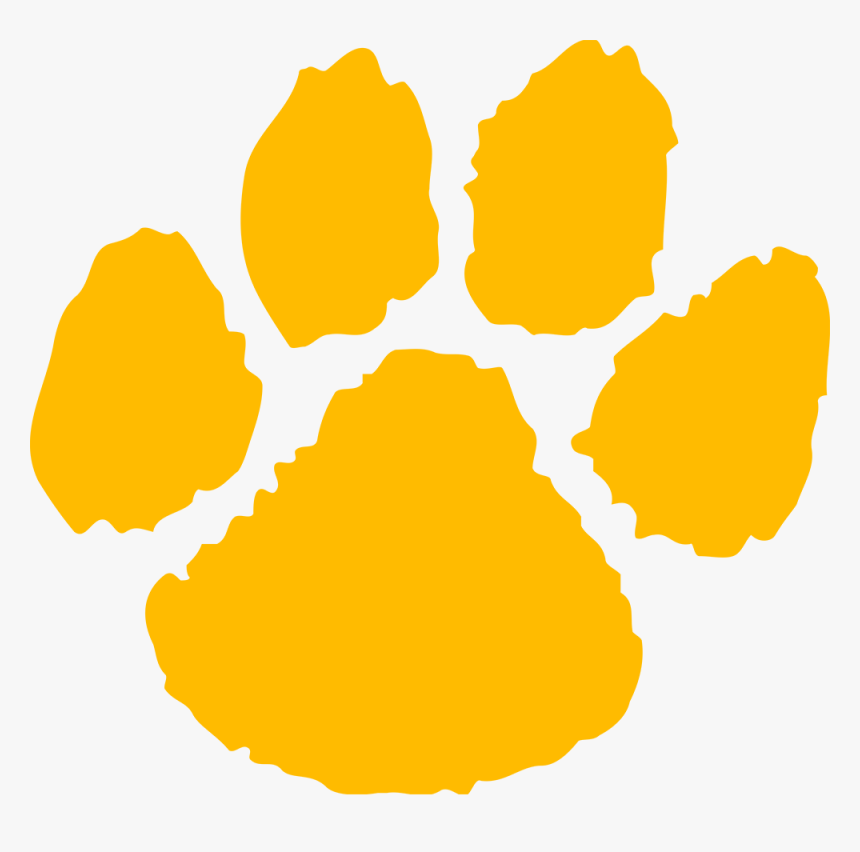 Yellow Paw Print Png - Wildcat Paw Print, Transparent Png , Transparent ...