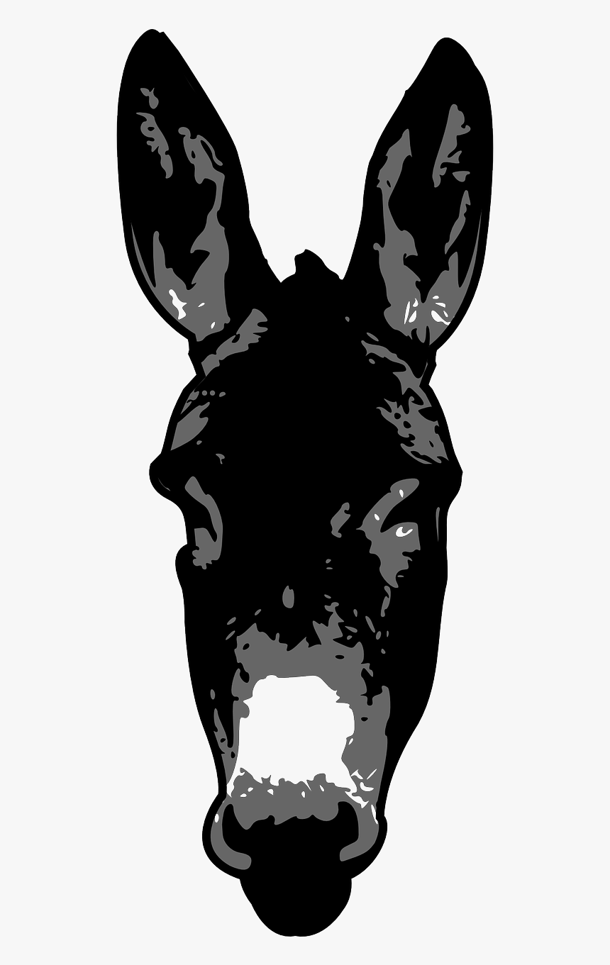 Donkey Head Silhouette, HD Png Download , Transparent Png Image - PNGitem