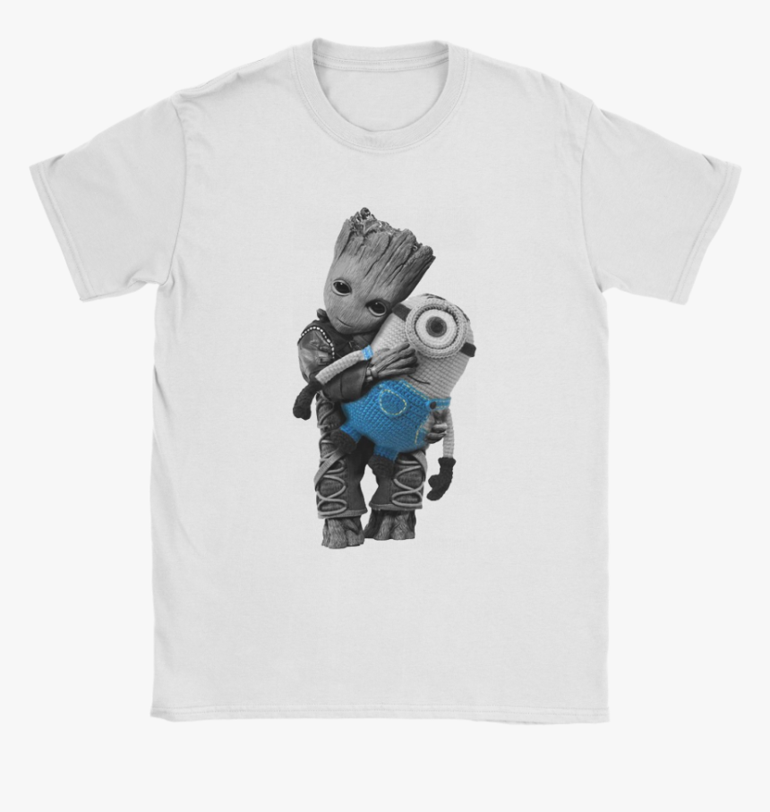 Baby Groot Hugging Minion Doll Despicable Me Shirts - Inline Skating ...