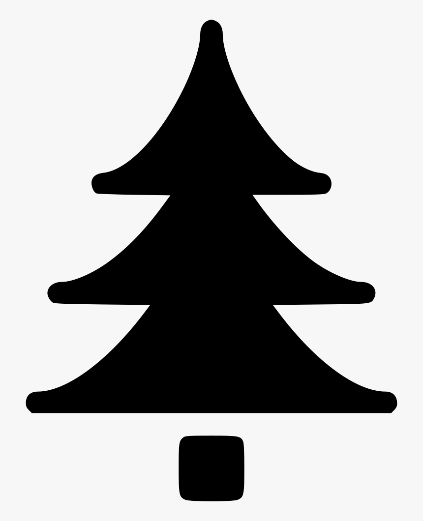 Pine Tree - Conical Treepng Black, Transparent Png , Transparent Png ...