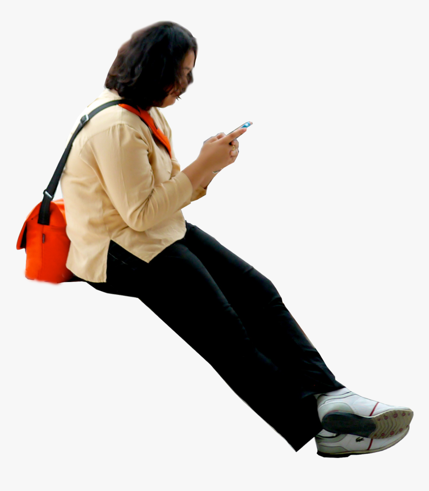 Transparent Woman Sitting Png - People Sitting Side View, Png Download ...