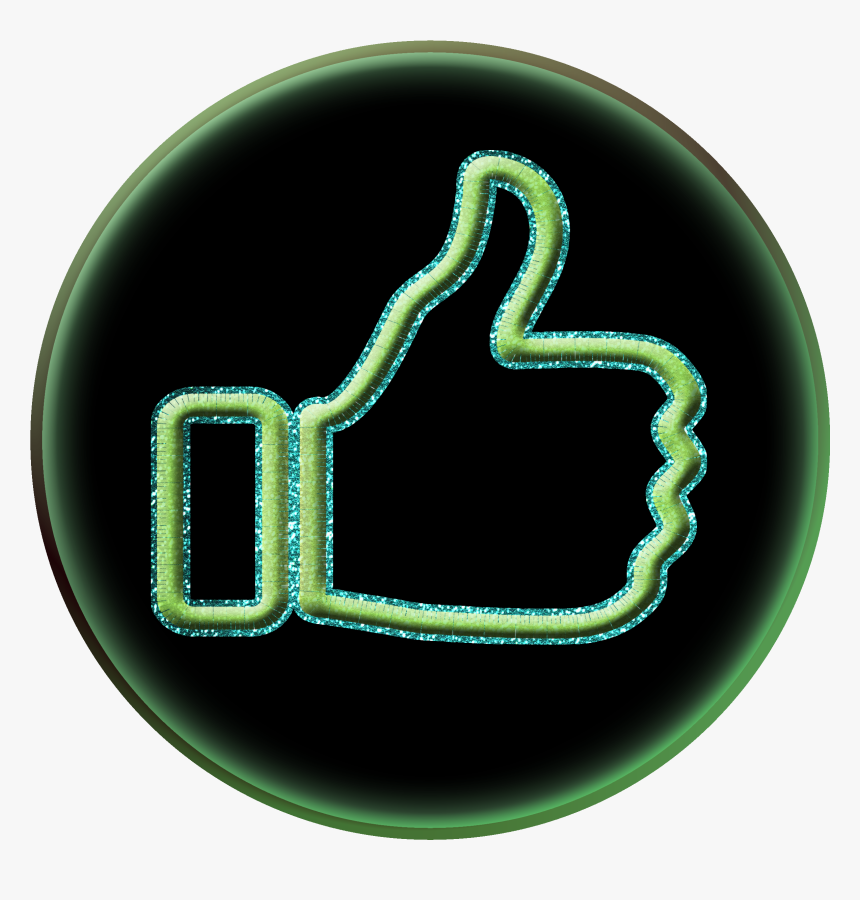 Glowing Like Button - Neon, HD Png Download , Transparent Png Image ...