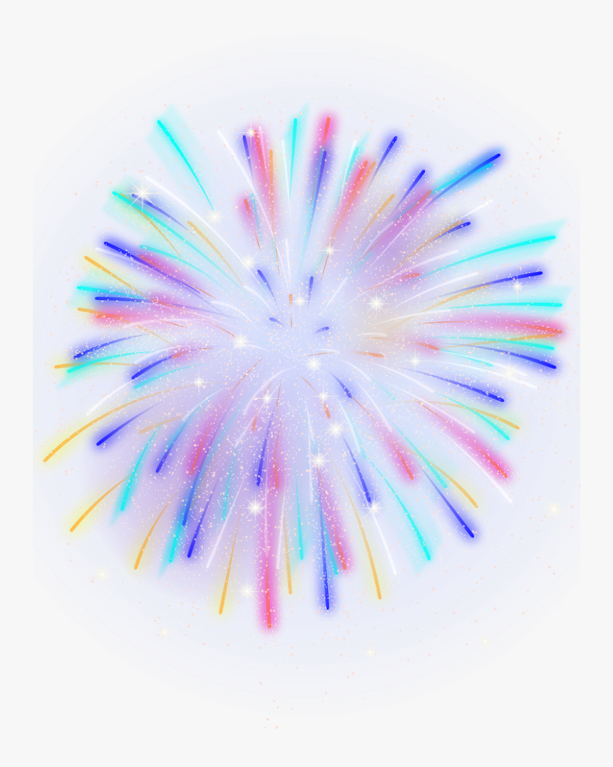 Fireworks Neon Colorful Floral Sparkle - Neon Firework Transparent ...