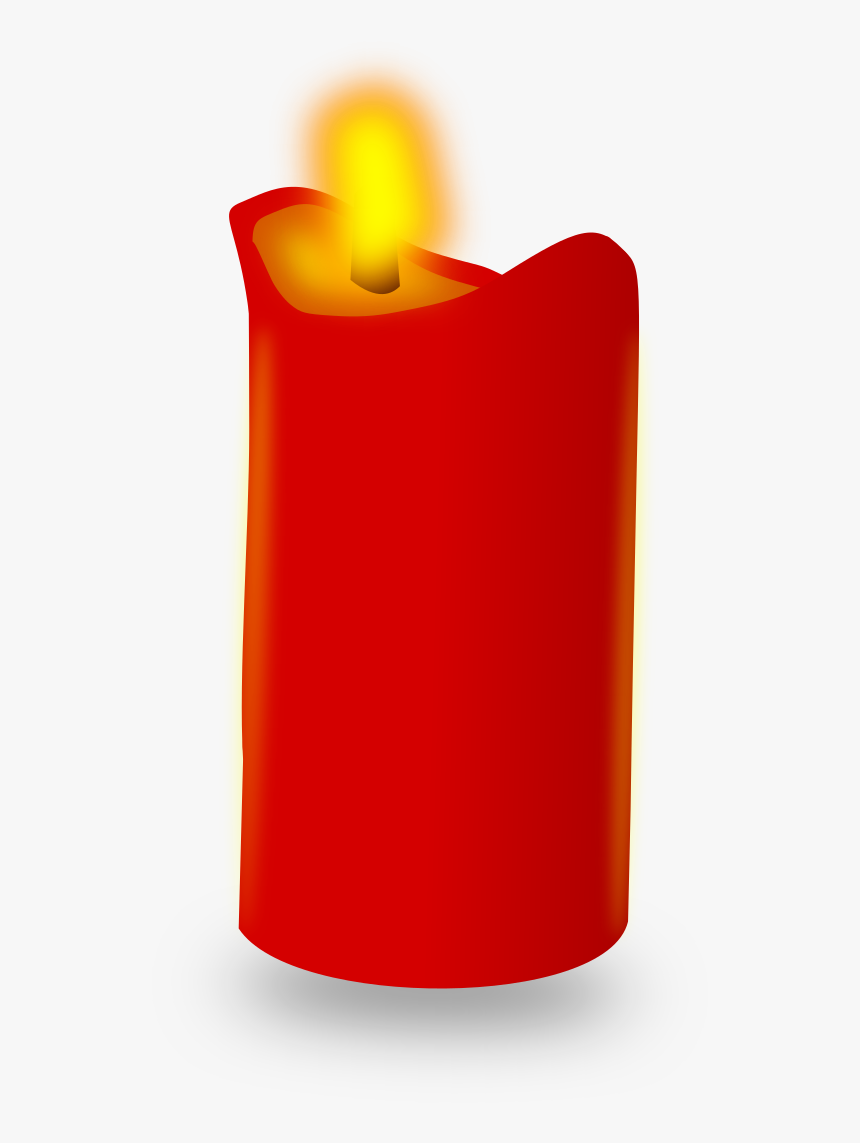 Candle Clip Arts - Red Candle Vector Png, Transparent Png , Transparent ...