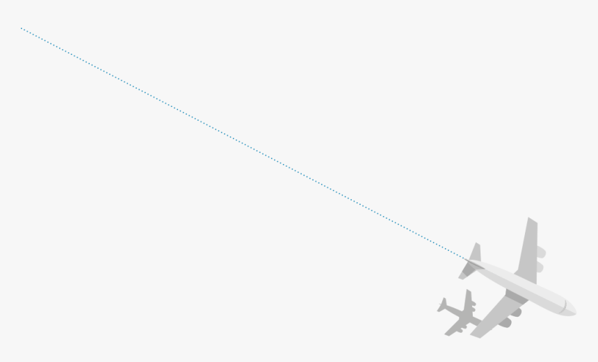Plane With Dotted Line - Plane With Line Png, Transparent Png ...