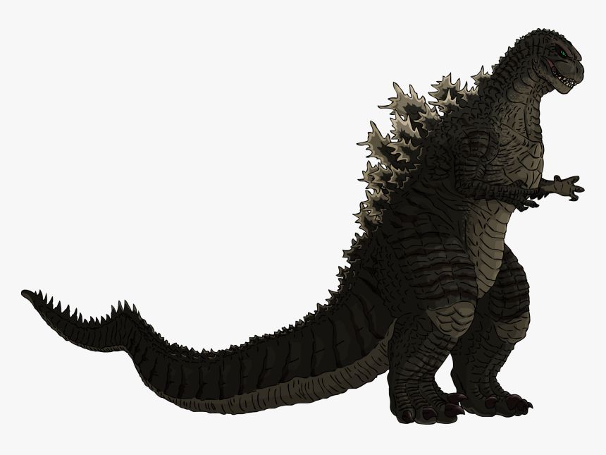 Drawn Alligator Godzilla - Godzilla With No Background, HD Png Download ...