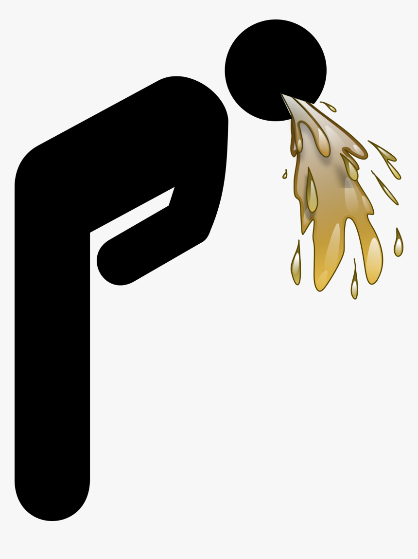 Clip Art Sick Stick People - Man Vomiting, HD Png Download ...