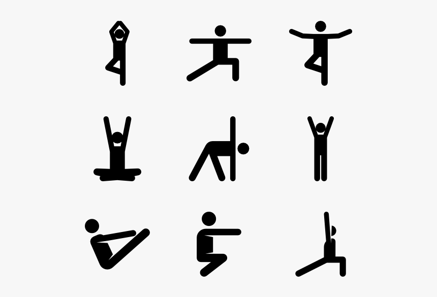 Yoga Pictograms - Yoga Pose Icon, HD Png Download , Transparent Png ...