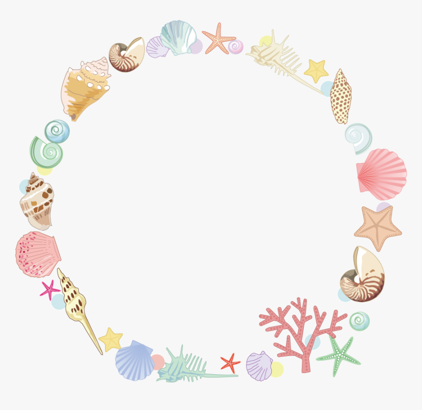 Seashells Clipart Border