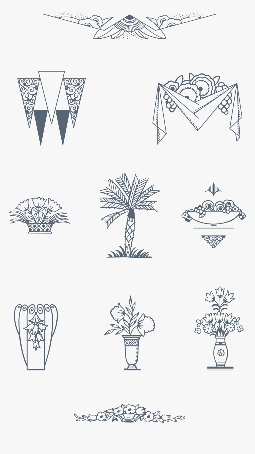 Art Deco Vector Png, Transparent Png , Transparent Png Image - PNGitem