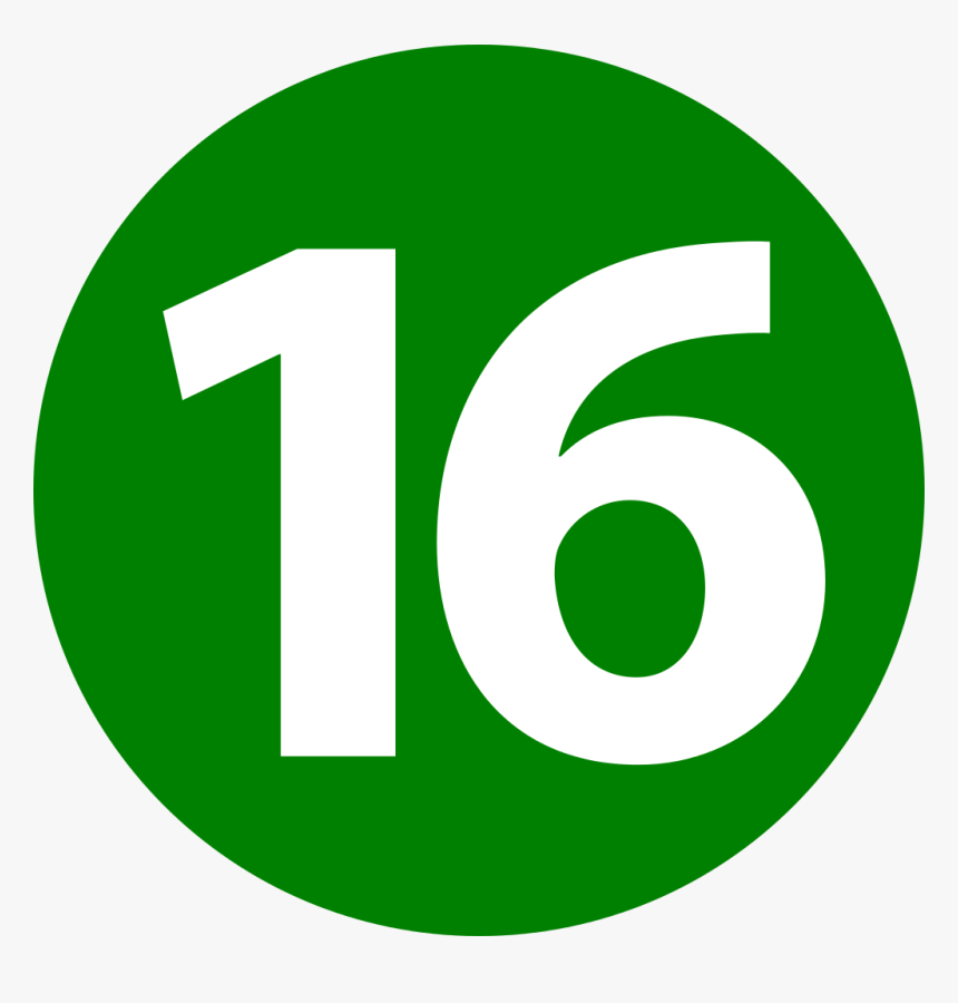 Number 16 Icon Png, Transparent Png , Transparent Png Image - PNGitem