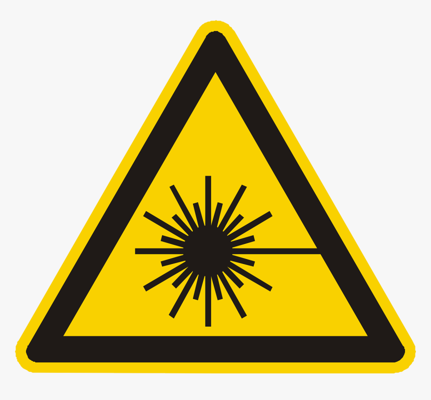 Laser Radiation Warning Sign, HD Png Download , Transparent Png Image ...