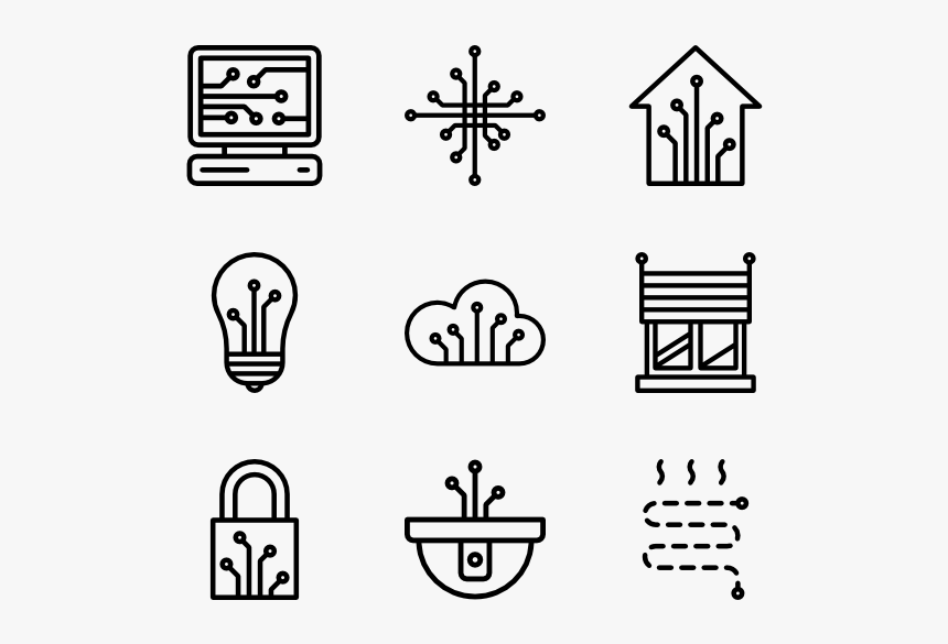Smart Home System - Objectives Line Icon, HD Png Download , Transparent ...