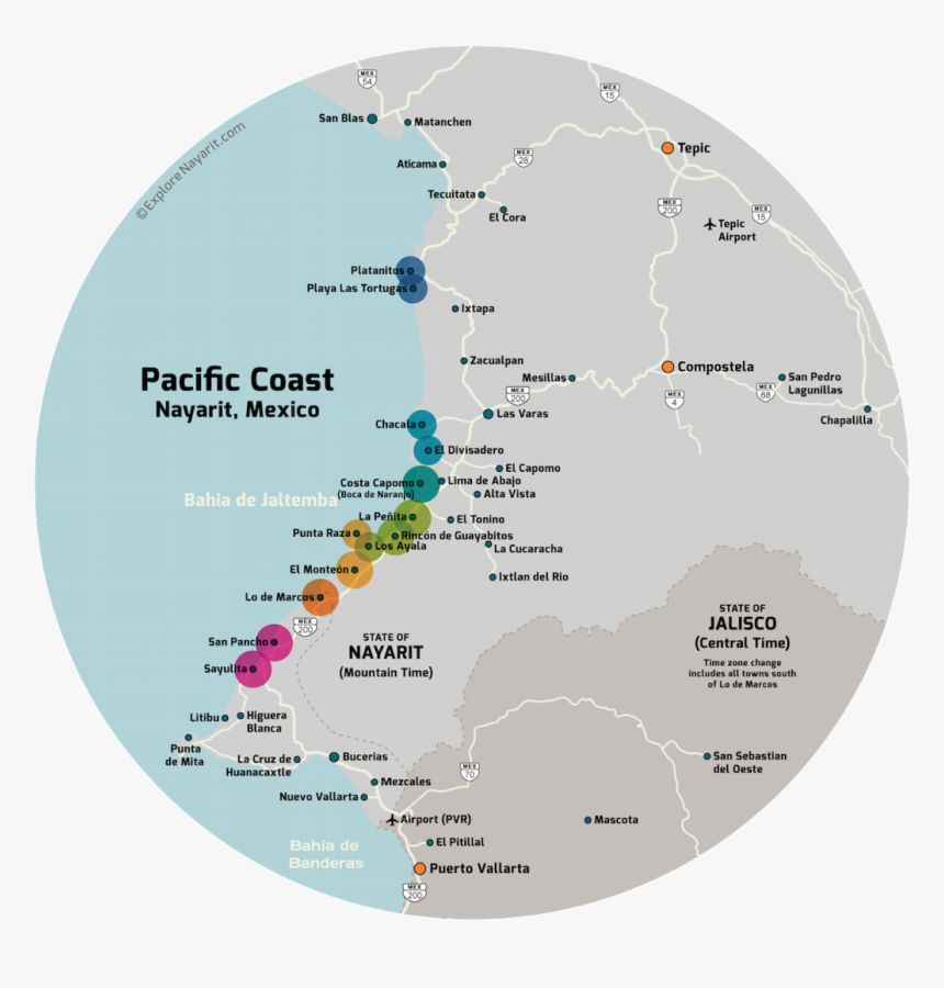 Nayarit Map, HD Png Download , Transparent Png Image - PNGitem