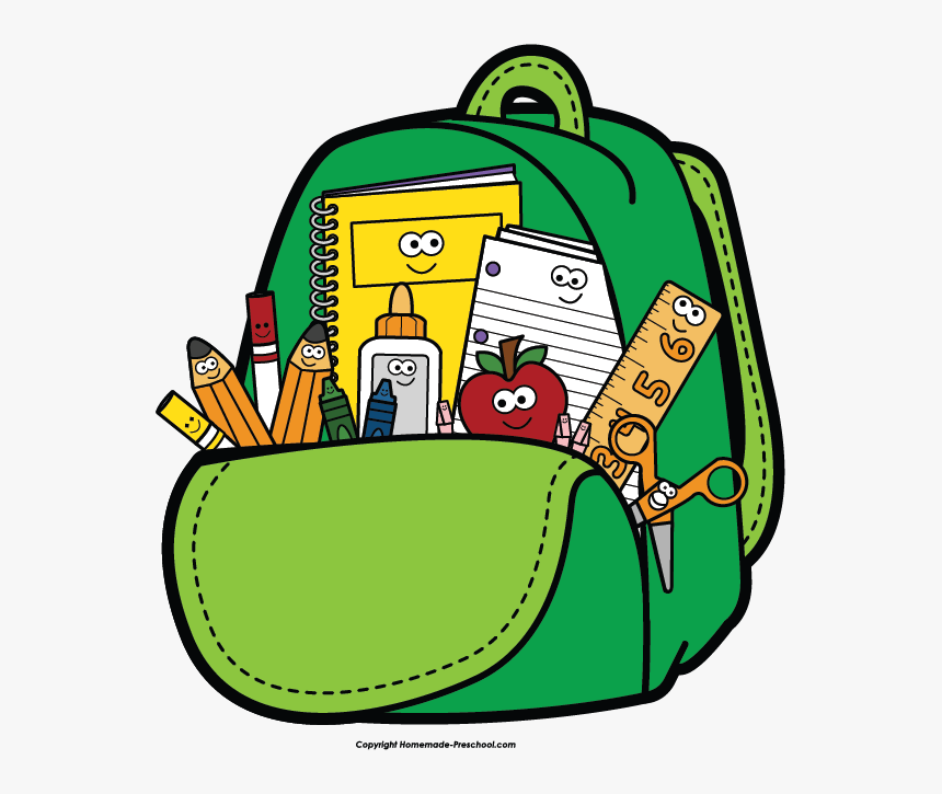 Back To School Clipart Clip Art School Clip Art Teacher - Pack Backpack ...