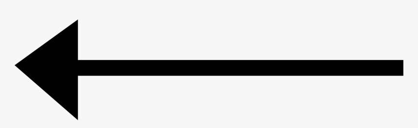 Simple Left Arrow Clip Arts - Long Arrow Pointing Left, HD Png Download ...