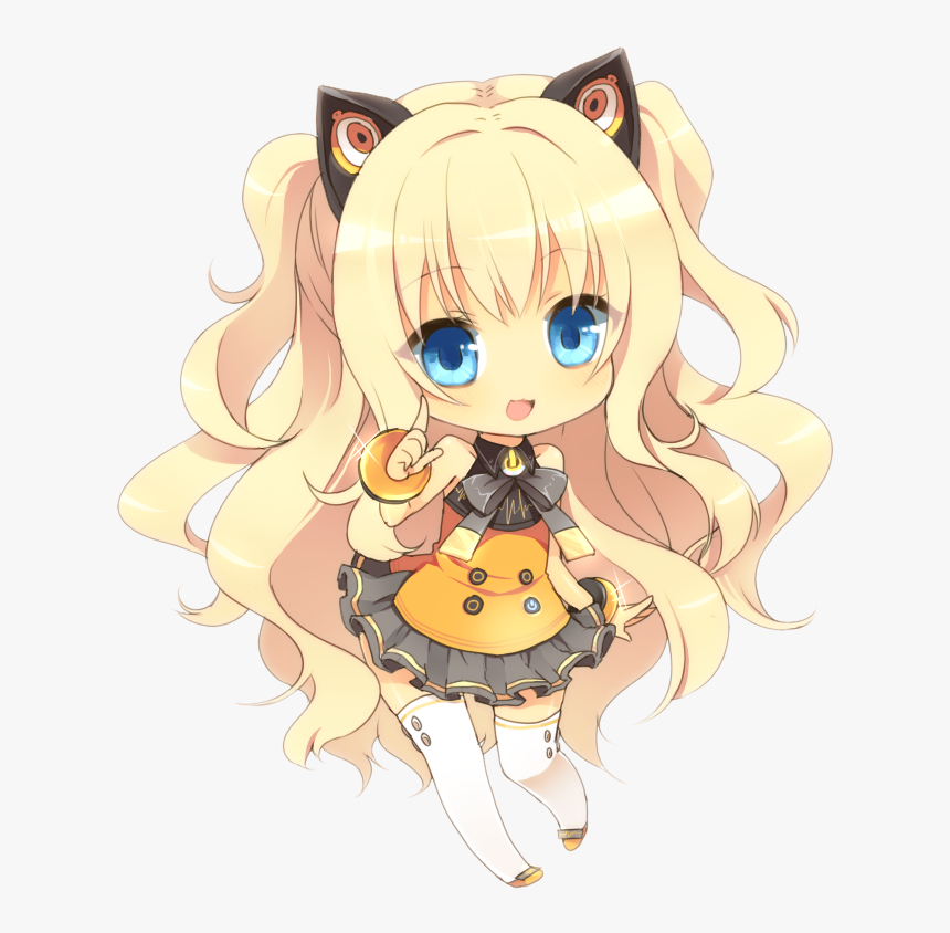 Transparent Chibi Miku Png - Anime Chibi, Png Download , Transparent ...