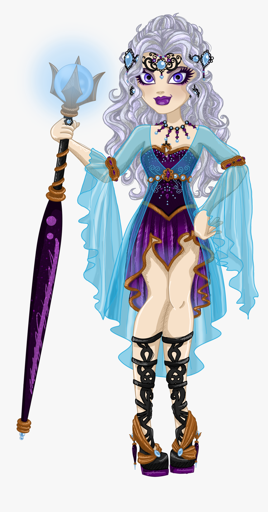 Maureen Marlene Merlin - Witch Ever After High Oc, HD Png Download ...
