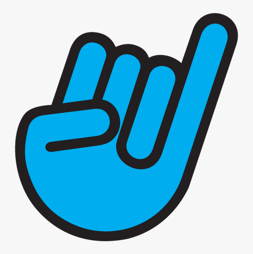 Jdm The Shocker Little Finger In Black & Blue Decal - Clipart Pinky ...