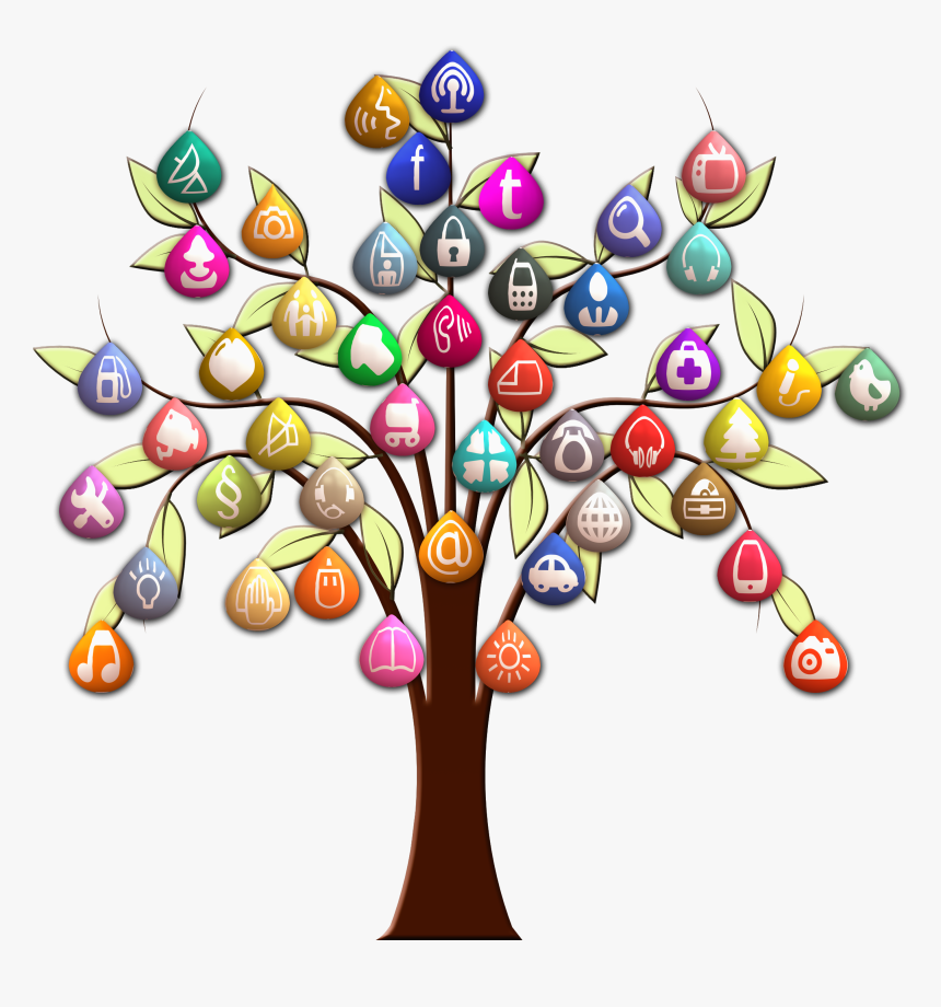 Icon Social Media Tree Png, Transparent Png , Transparent Png Image ...