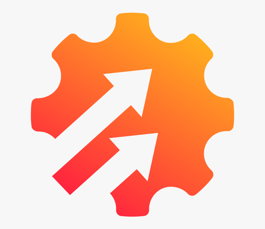 Vector Illustration Of Cog With Upward Facing Arrows - Зубчасте Колесо ...