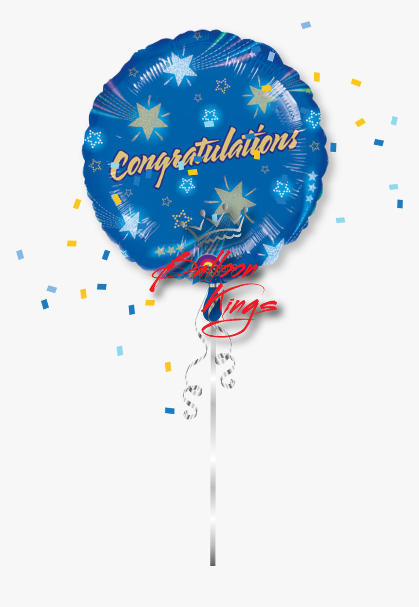 Congratulations Shooting Stars - Balloon, HD Png Download , Transparent ...