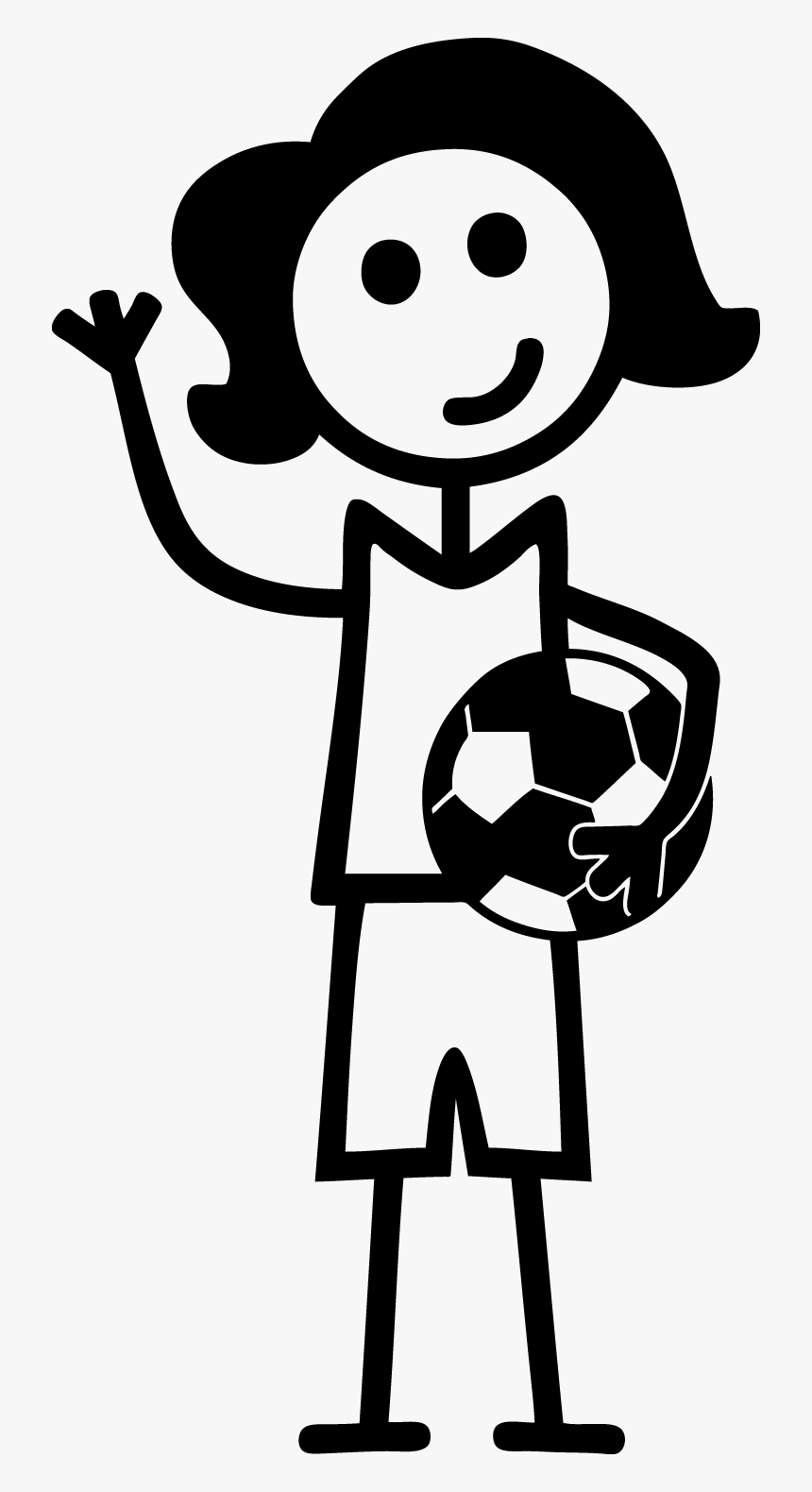 Stick Figure Woman Female Clip Art - Girl Stick Figure Clipart, HD Png ...