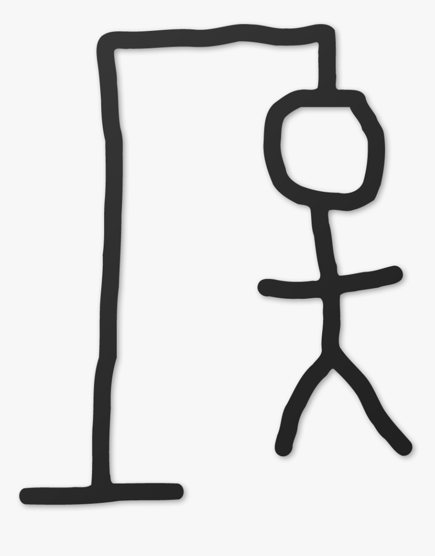 Hangman Figure - Hangman Stick Figure, HD Png Download , Transparent ...