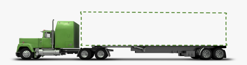 Shipping Truck Png - Truck And Trailer Side View, Transparent Png ...