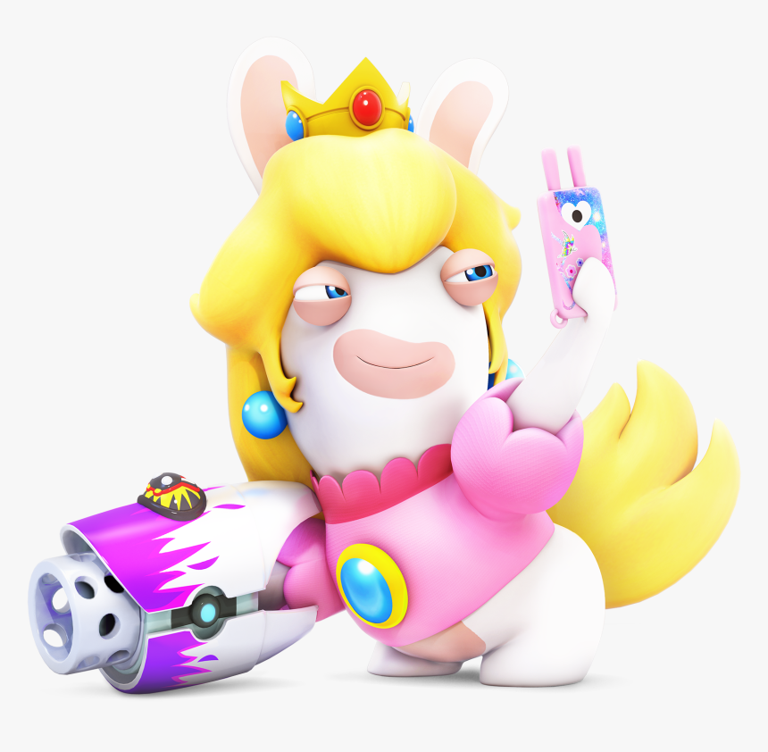 Mario And Rabbids Kingdom Battle Rabbid Peach, HD Png Download ...