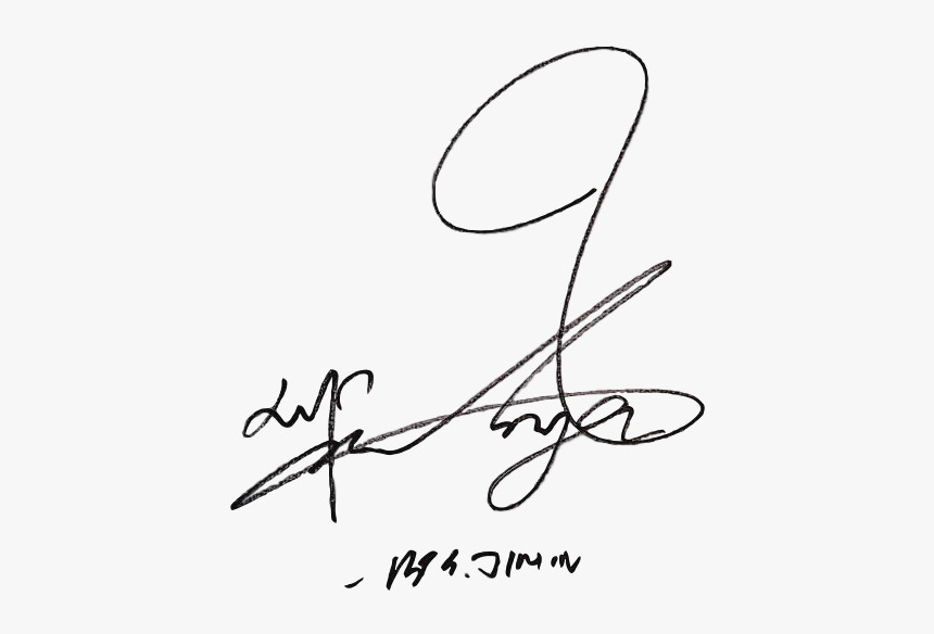 Park Jimin Signature - Bts Jimin Signature Png, Transparent Png ...