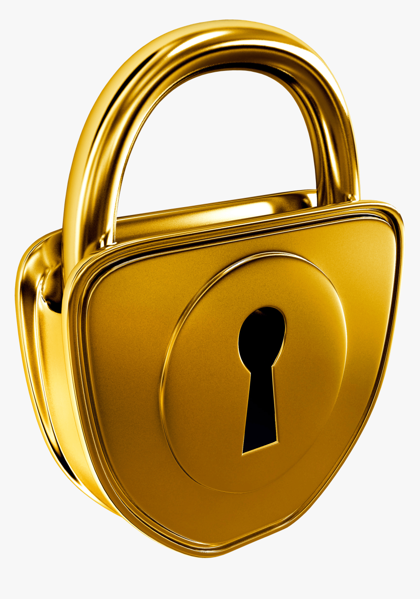 Gold Padlock - Golden Lock Png, Transparent Png , Transparent Png Image ...