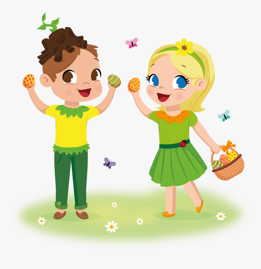 Beau And Bloem Easter - Cartoon, HD Png Download , Transparent Png ...
