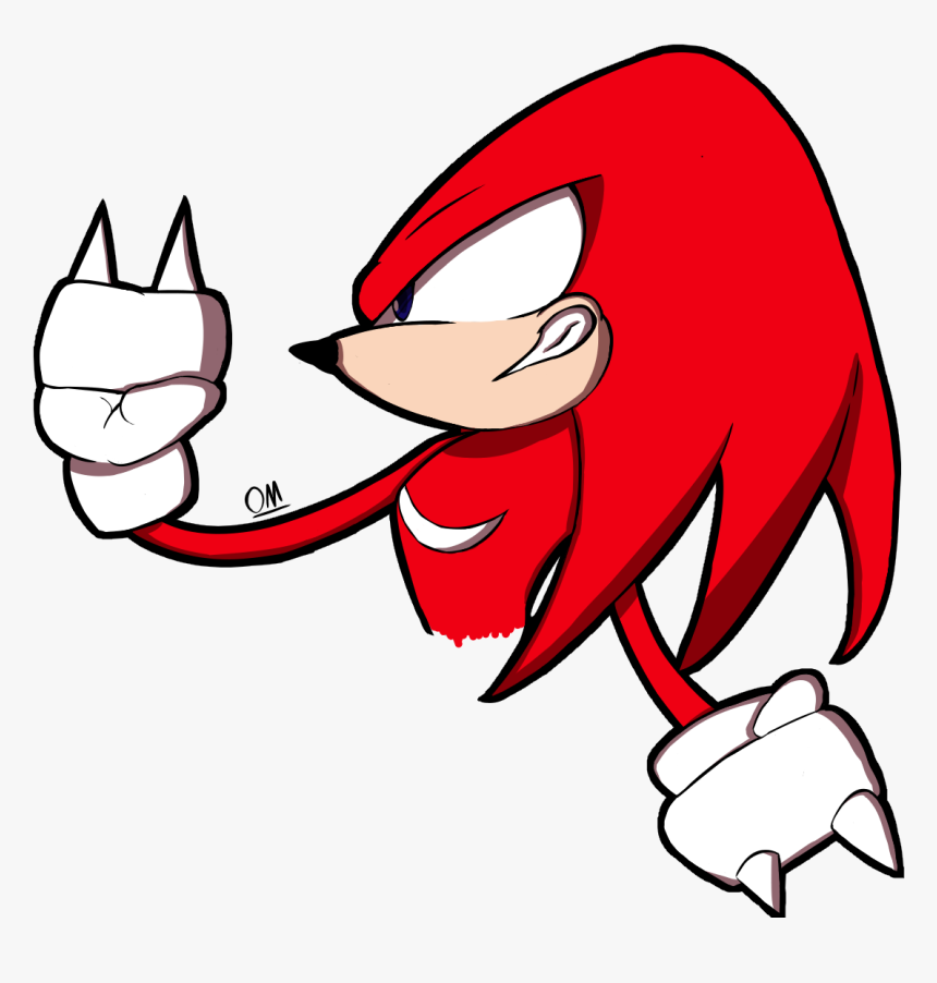 First Finished Drawing Of Knuckles That I Drew - Cartoon, HD Png ...