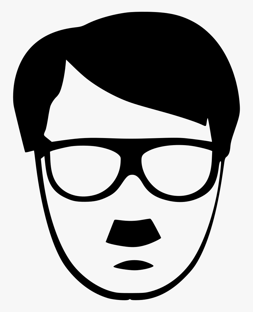 Hitler Hipster Man Glasses Style Fasion - Man Face Icon Png ...