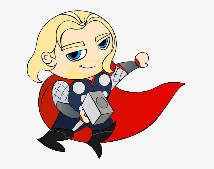 Mini Thor Cartoon Png - Cartoon Thor Clipart, Transparent Png ...